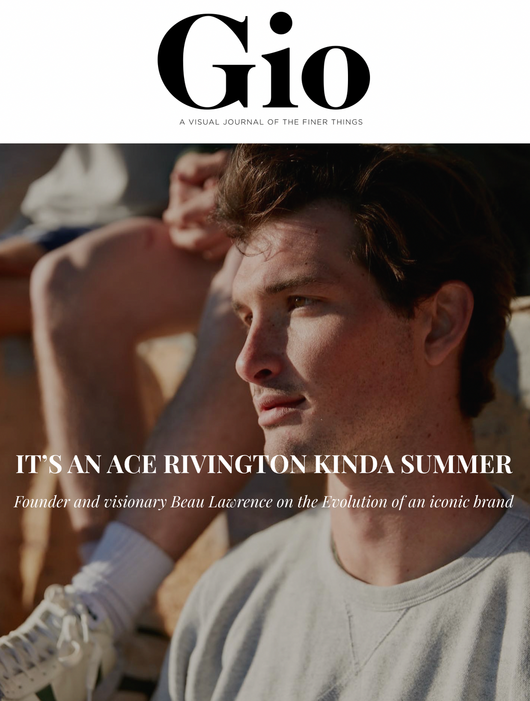 Ace Rivington in Gio Magazine